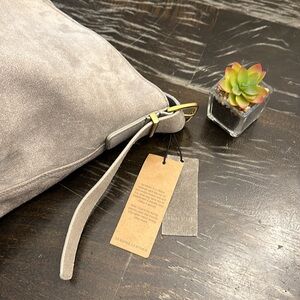 margot | Bags | New Margot Kate Bucket Bag Tote Purse Light Grey Suede ...